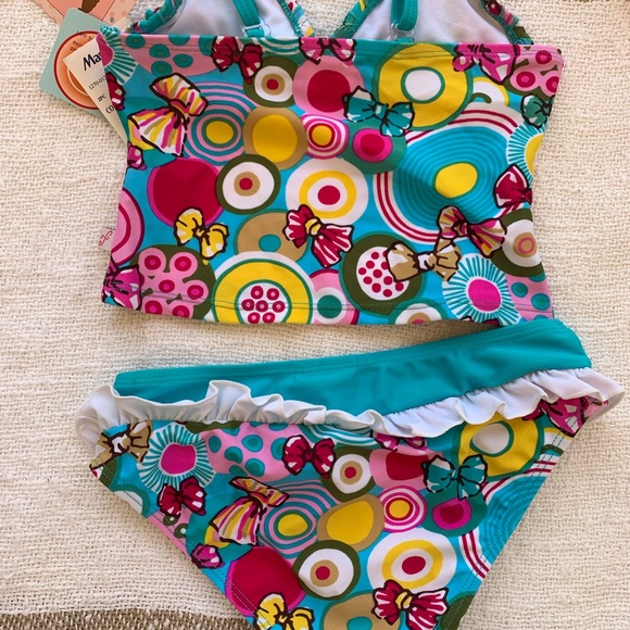 Floatimini | Swim | Floatimini Tankini Two Piece Bikini Candy Ruffle ...